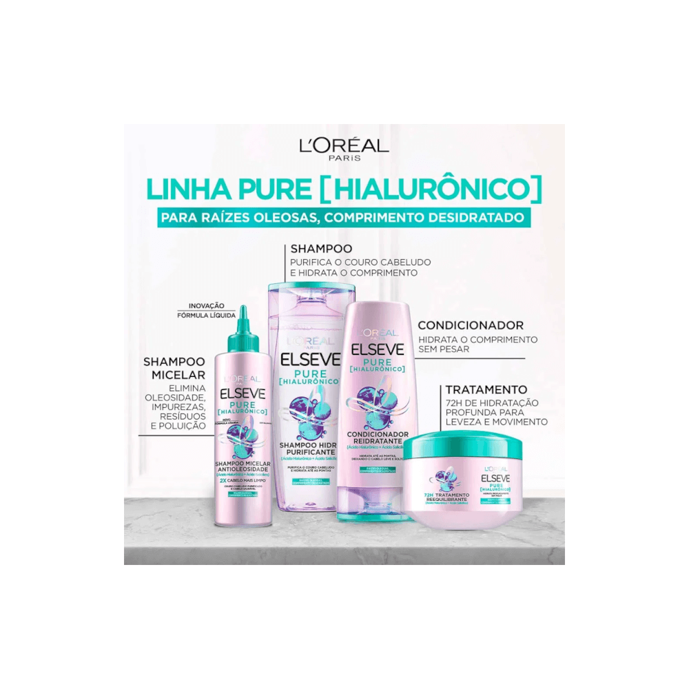 Creme de Tratamento Elseve Pure Hialurônico 300g |Ikesaki Cosméticos ...